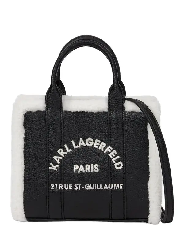 Karl Lagerfeld Rue St-guillaume Mini Tote Bag - Black