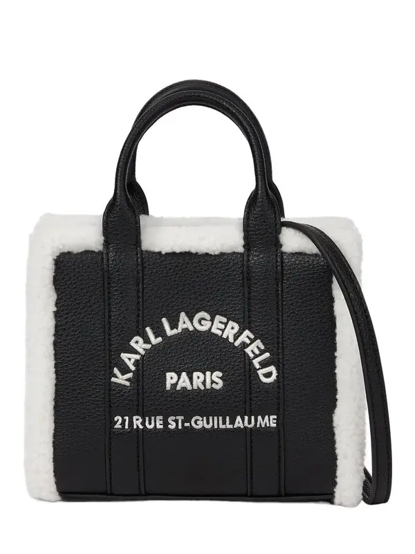 Karl Lagerfeld Rue St-guillaume Mini Tote Bag - Black