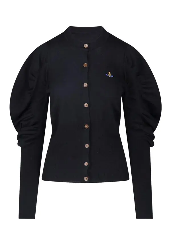 VIVIENNE WESTWOOD Eli Wool Cardigan - Black