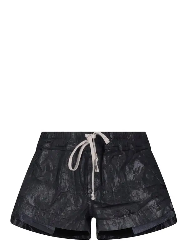 Rick Owens Coated Fabric Shorts - Black