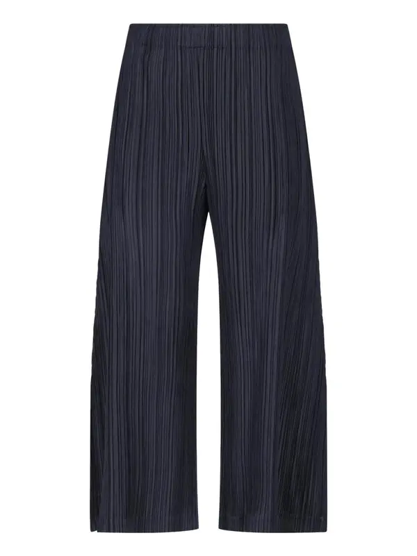 Issey Miyake Wide Pleated Pants - Black