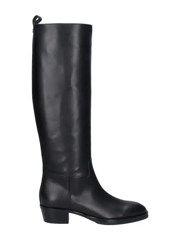 JIMMY CHOO Mave 45 Buffalo Leather Boots - Black