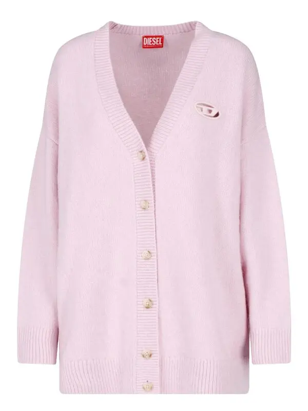 DIESEL® Wool And Alpaca Cardigan - Pink