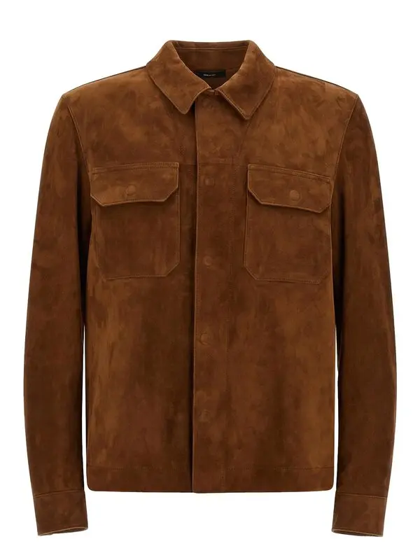 TOM FORD Suede Overshirt - Brown