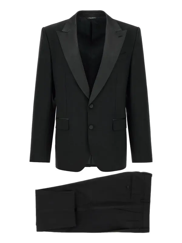 Dolce & Gabbana Sicilia Light' Tuxedo Dress - Black