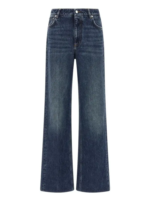 Dolce & Gabbana Logo Plaque Jeans - Blue