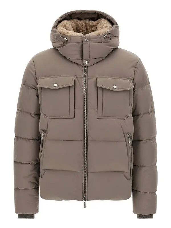 MOORER Alarick' Bomber Jacket 'acqua' Line - Gray