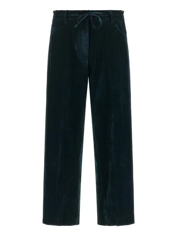 NUDE Velvet Trousers - Blue