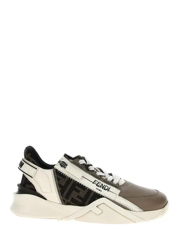 Fendi Flow Leather Sneakers - Multi