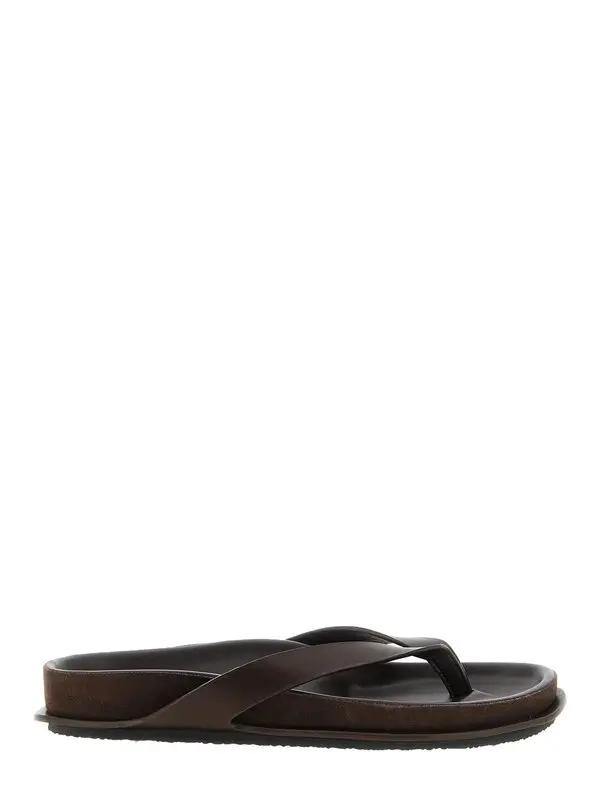 Jacquemus Les Tatanes Leather Sandals - Brown