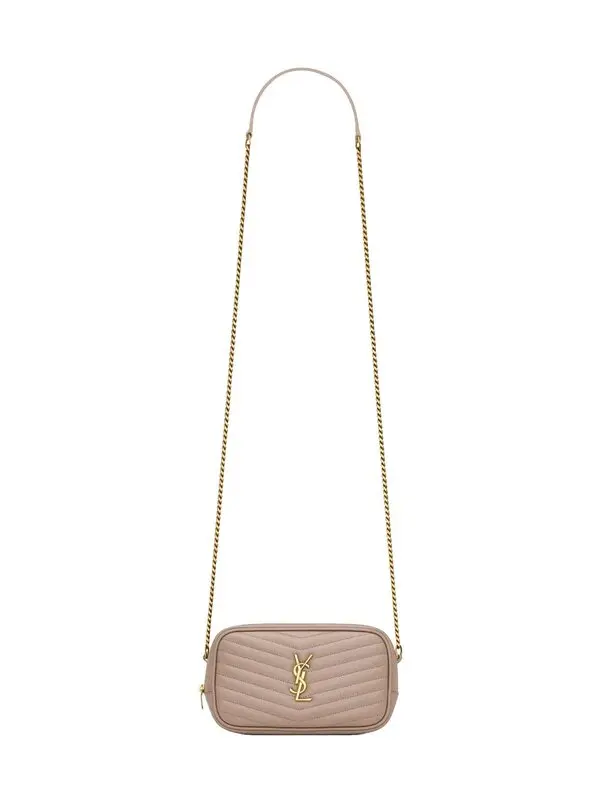 Saint Laurent Mini Lou Bag - Cream
