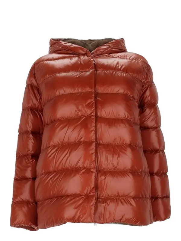 Herno Padded Hooded Jacket - Red