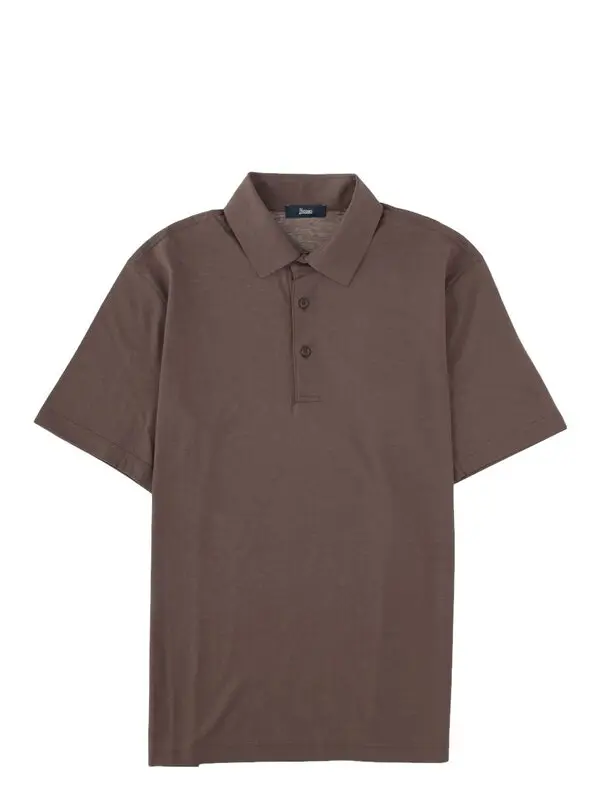 Herno Polo In Cotone - Brown