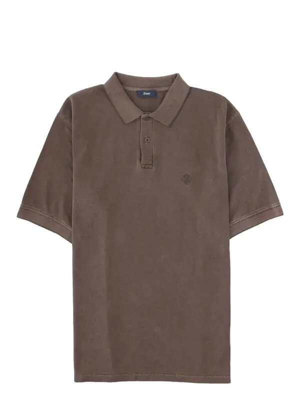 Herno Polo Con Logo - Brown