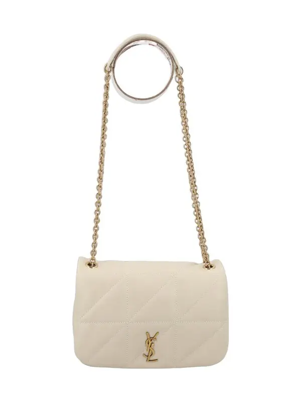 Saint Laurent Lambskin Jamie Mini Shoulder Bag - Cream