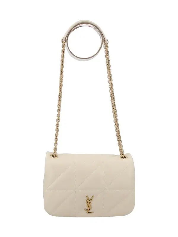 Saint Laurent Lambskin Jamie Mini Shoulder Bag - Cream