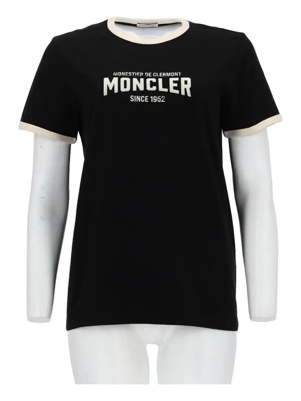Moncler Cotton Logo T-shirt - Black