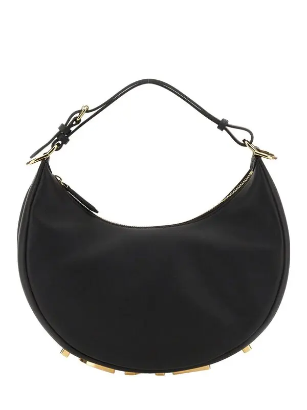 Fendi Graphy Small Shoulder Bag - Black