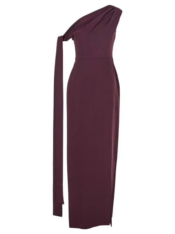 Solace London Irina One-shoulder Draped Dress - Multicolor