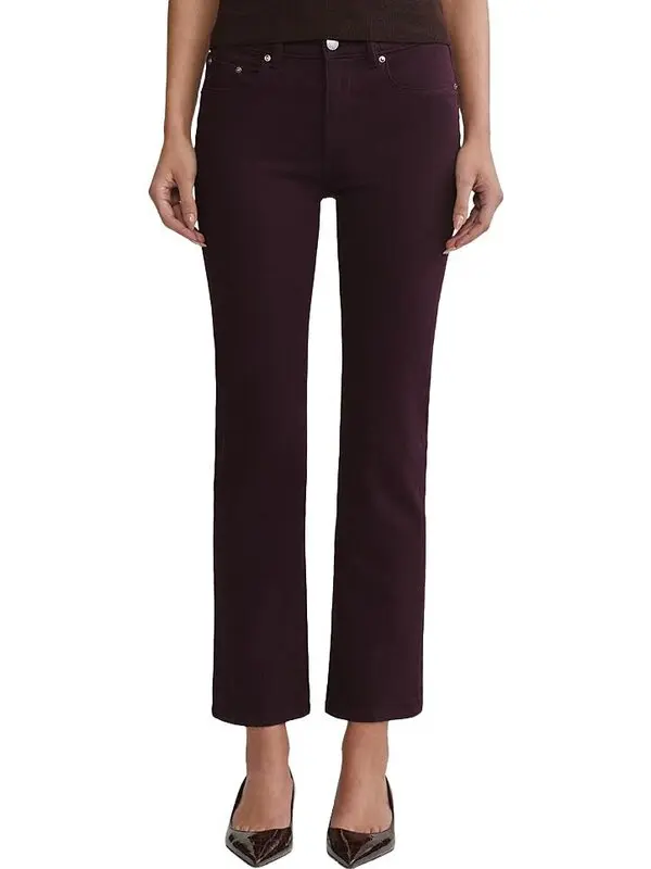 DL1961 Mara Instasculpt High Rise Ankle Straight Jeans - Viola