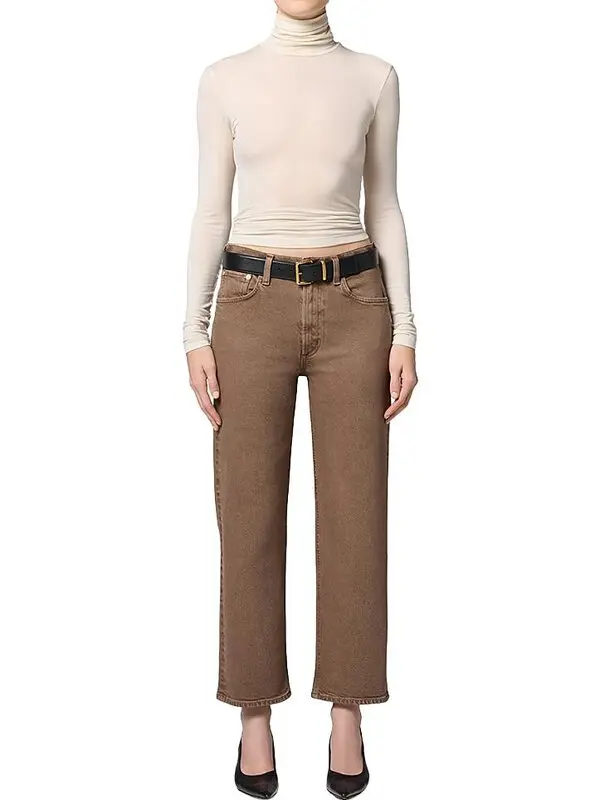 Citizens Of Humanity Palma High Rise Straight Jeans - Cocoa