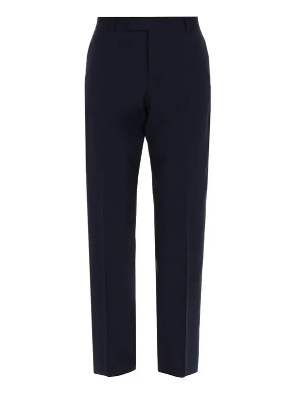Fendi Pantalone In Tela Di Lana - Blue