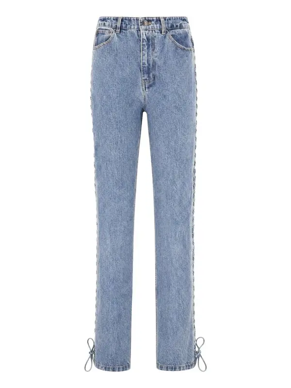 ROTATE BY BIRGER CHRISTENSEN Straight Leg Jeans - Multicolor