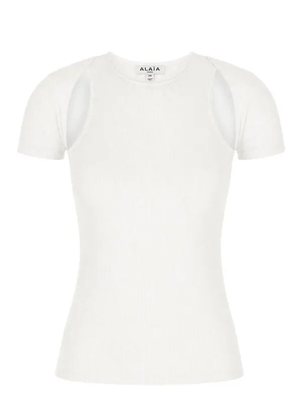 Alaïa Ribbed T-shirt - Multicolor