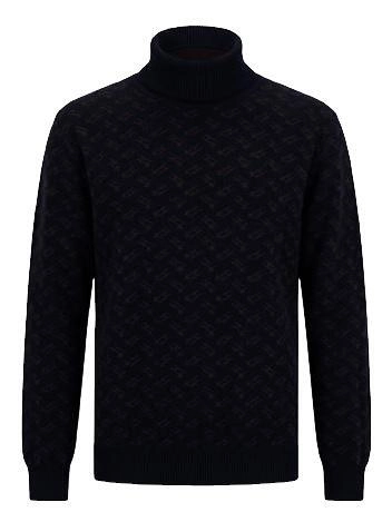 Herno Turtleneck Size Virgin Wool - Blue
