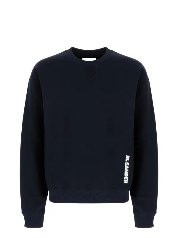 JIL SANDER Logo Print Crewneck Sweatshirt - Multicolor