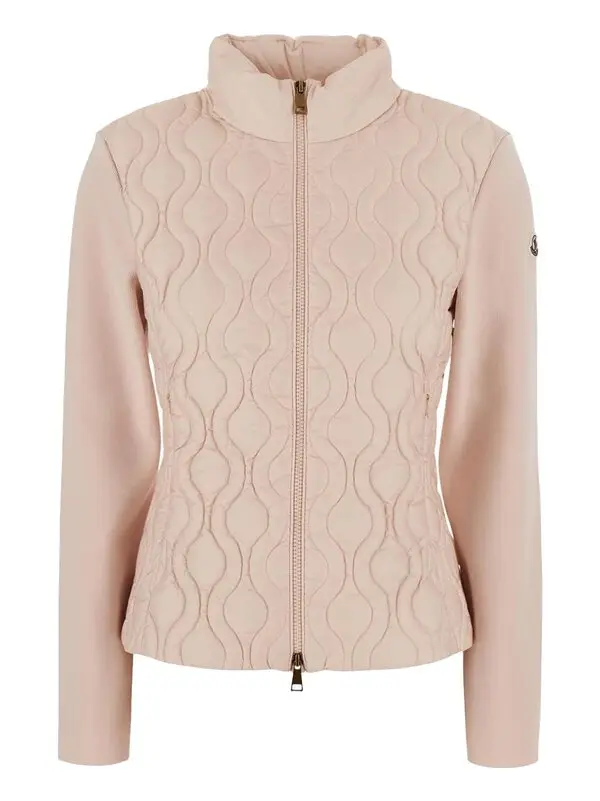 Moncler Quilted Tech Fabric Cardigan - Multicolor