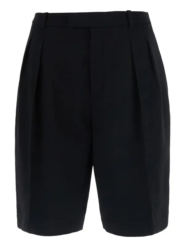 Saint Laurent Wool Bermuda Shorts - Multicolor
