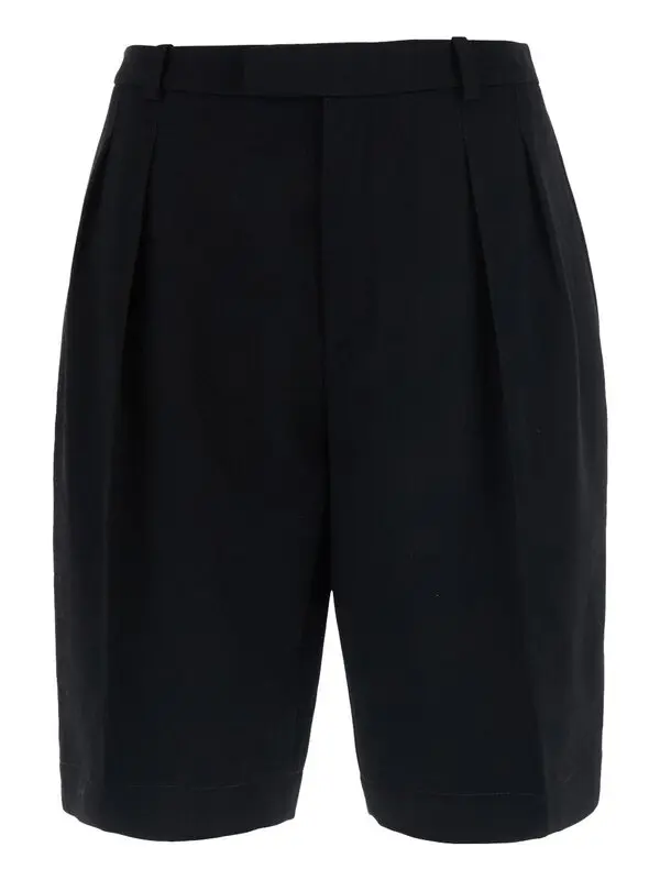 Saint Laurent Wool Bermuda Shorts - Multicolor