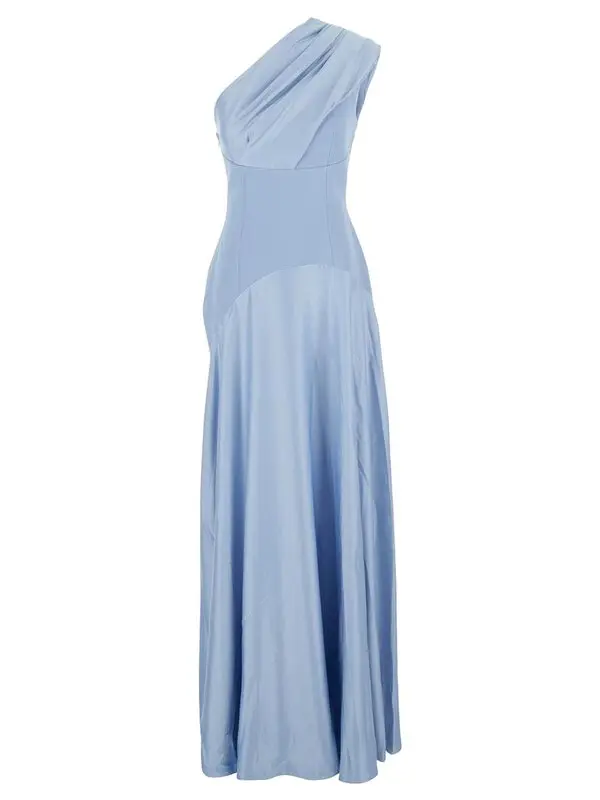 Solace London Gabriela Asymmetrical Draped Dress - Multicolor