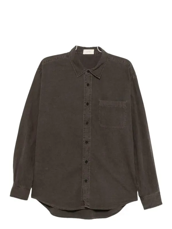 THE ROW Sadel Cotton Shirt - Grey