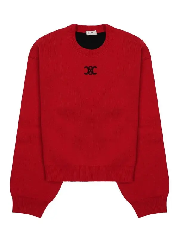 Celine Maglia Con Logo - Red