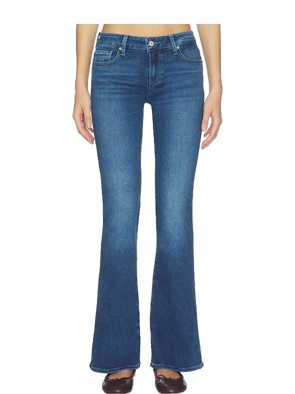 Paige Laurel Canyon Bootcut Jeans In Blue - Beachline