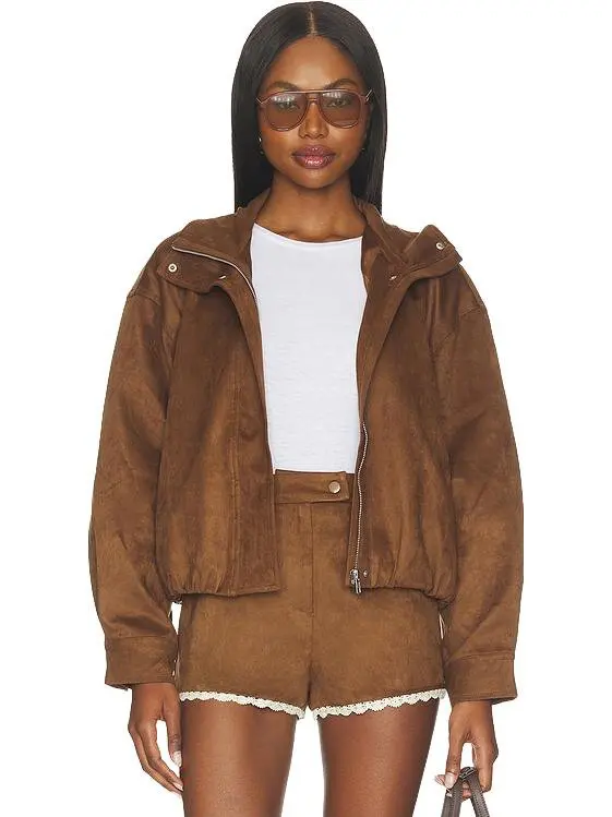 Astr The Label Cooper Jacket - Chestnut