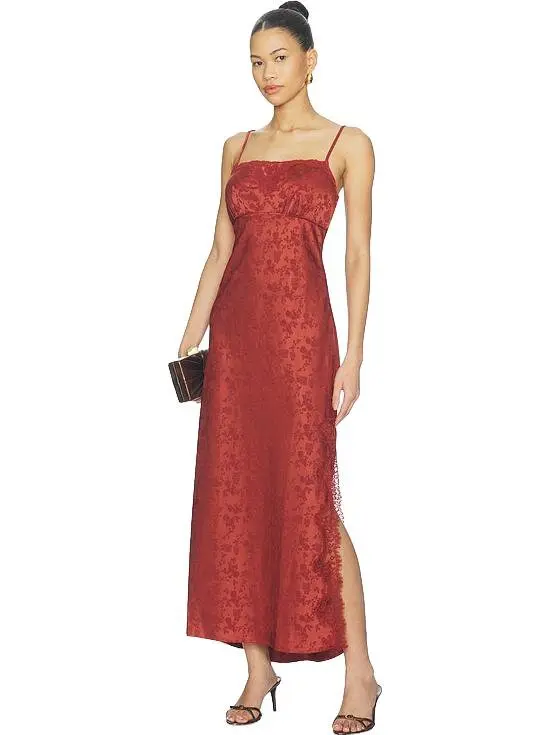Astr The Label Kristian Dress In Red - Spice