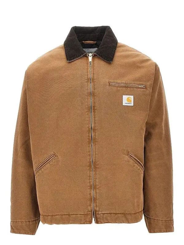 Carhartt Work In Progress Og Detroit Canvas Jacket - Brown