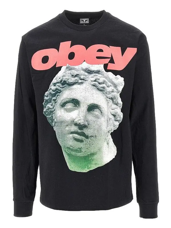 Obey Etrucan' Long-leeved T-hirt - Black
