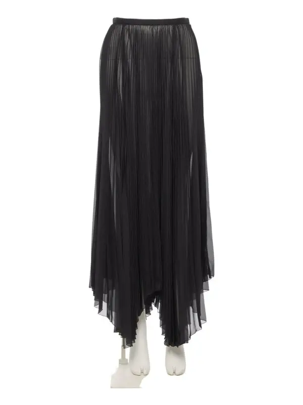 Valentino Garavani Pleated Midi Skirt - Black