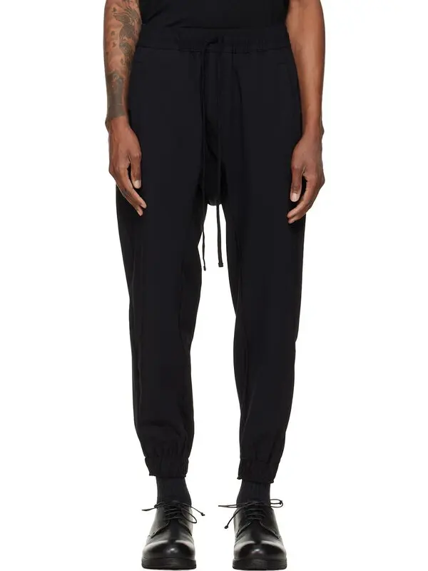 THOM KROM Cuffed Casual Pants - Black
