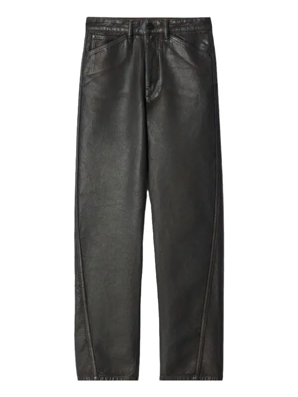 LEMAIRE Casual Trousers With Belt Loops - Brown