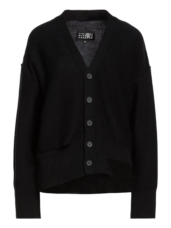 MAISON MARGIELA Mid-weight Knit Cardigan - Black