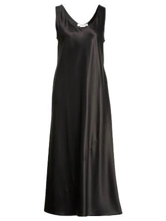 Max Mara Satin Slip Dress - Black