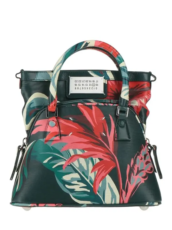 MAISON MARGIELA Floral-print Leather Tote - No