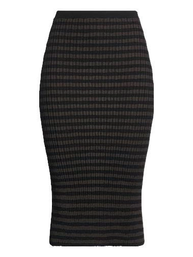 MAISON MARGIELA Striped Knit Pencil Skirt - No