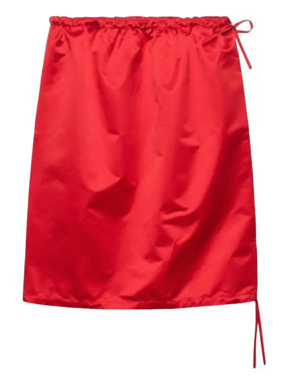 Prada Satin Skirt - Lacquer Red