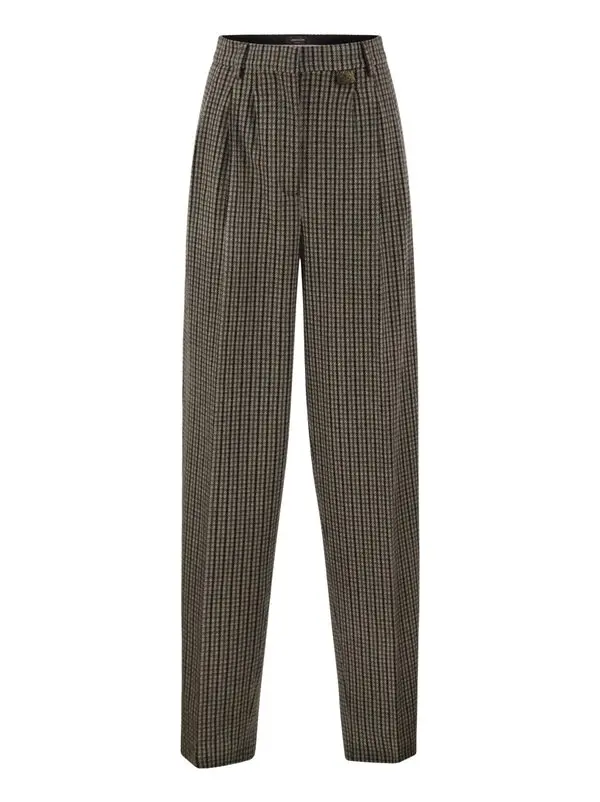 Fabiana Filippi Houndstooth Casual Trousers - No
